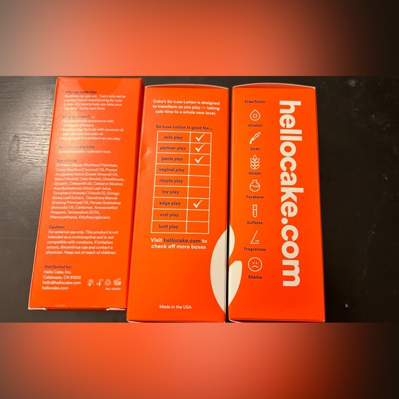 Other | Hello Cake Solow Lotion Lubricant 5 Packs | Poshmark